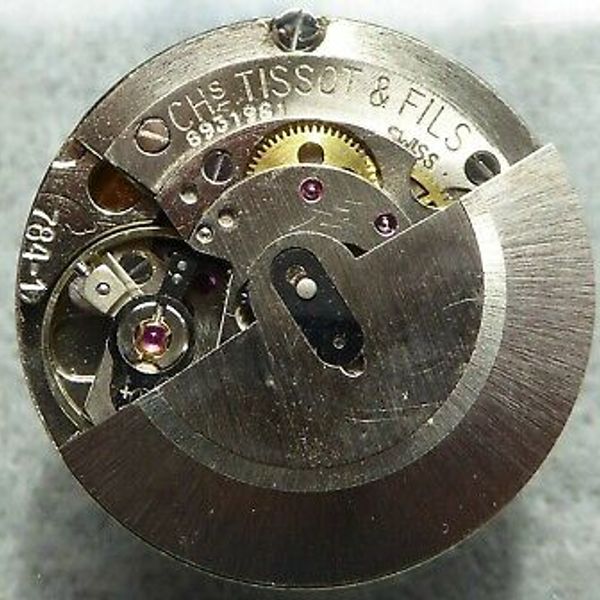 Gents Tissot automatic watch movement, calibre 784-1 21 jewels, working ...