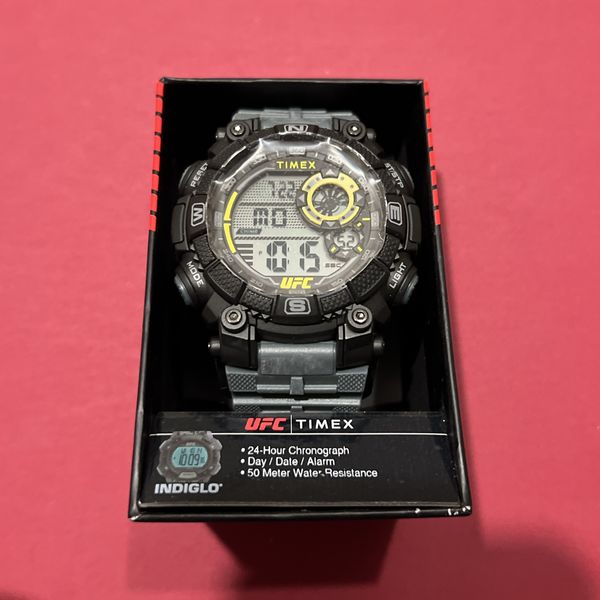 Timex UFC 24 Hour Chronograph Digital Watch 5M53800 | WatchCharts ...