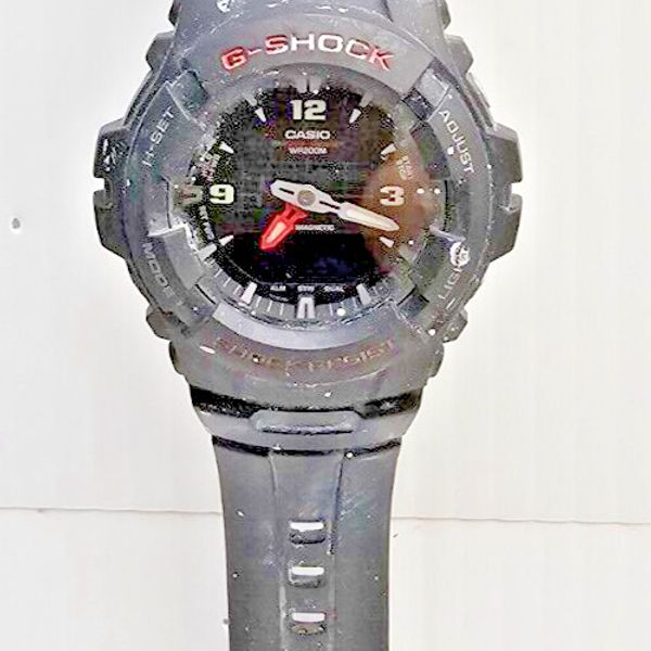Men's Casio G-Shock G-100 (5158) Black Digital Quartz Watch FOR PARTS ...