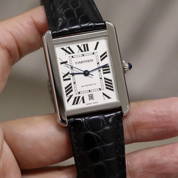 [WTS] Cartier Tank. Solo XL. Automatic. Blue Hands. Deployant Clasp 🔥 ...