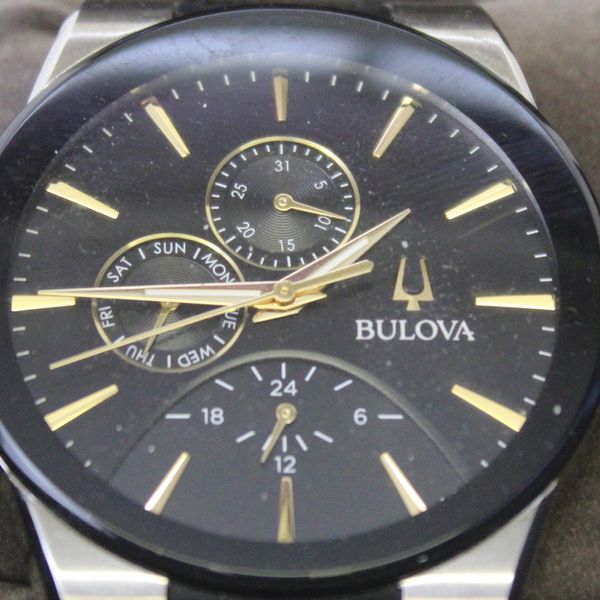 Bulova Classic Chronograph Stainless Steel Quartz Watch 98C146 ...