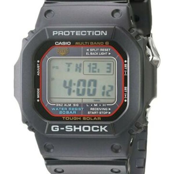 Casio GWM-5610-1 G-Shock Tough Solar Black Resin Band Men's Watch ...
