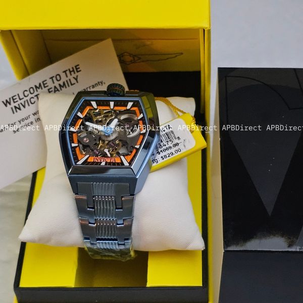 Invicta - AKULA Stealth LEGION Mechanical - Blue - Skeleton TRITNITE ...