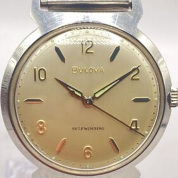 Vintage Bulova Caliber 11AFAC- 17-Jewel Stainless Steel Automatic ...