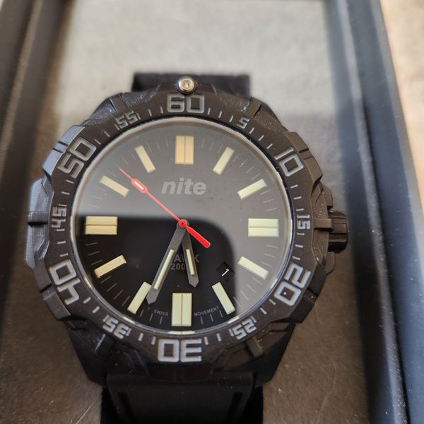 [$300 USD] FS Nite Hawk 200m dive watch flat GTLS | WatchCharts Marketplace