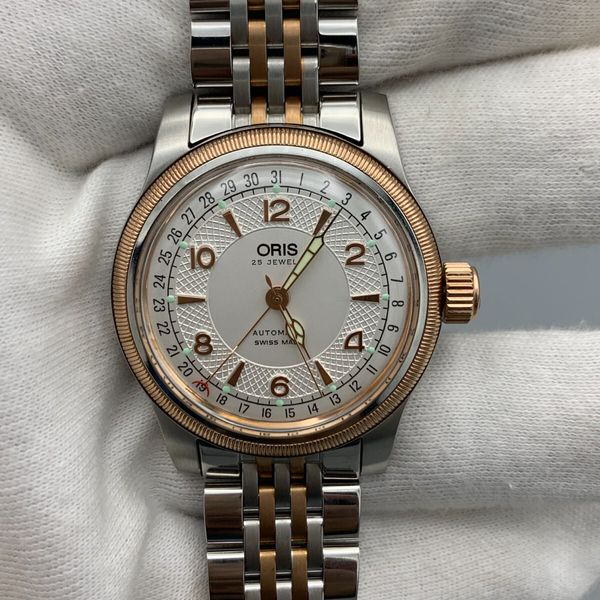Oris Big Crown Pointer Date Automatic 25 Jewels Men Swiss Wrist Watch ...