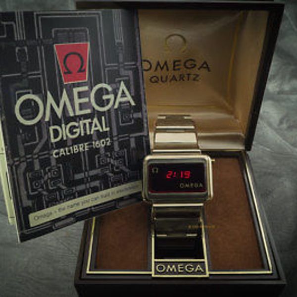 Vintage 1974 OMEGA Time Computer Constellation LED digital watch w/box ...