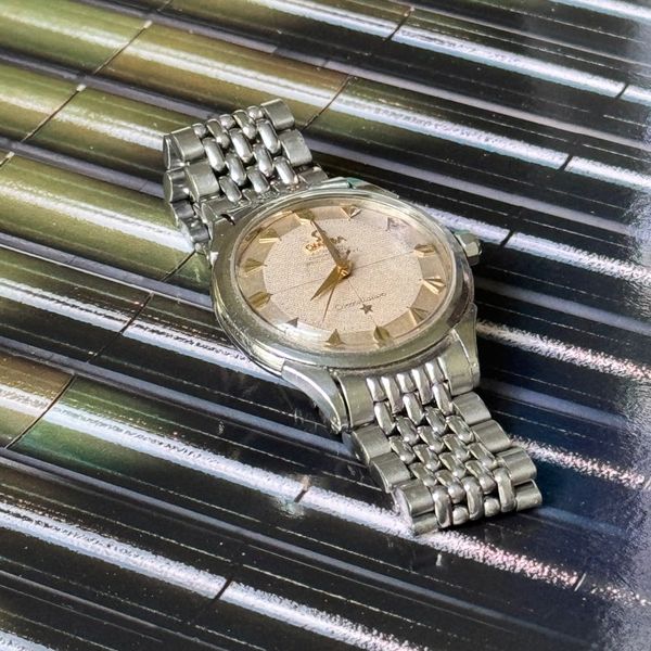 Omega Constellation Pie Pan CK2856 Arrow Head with Cream Guilloche ...