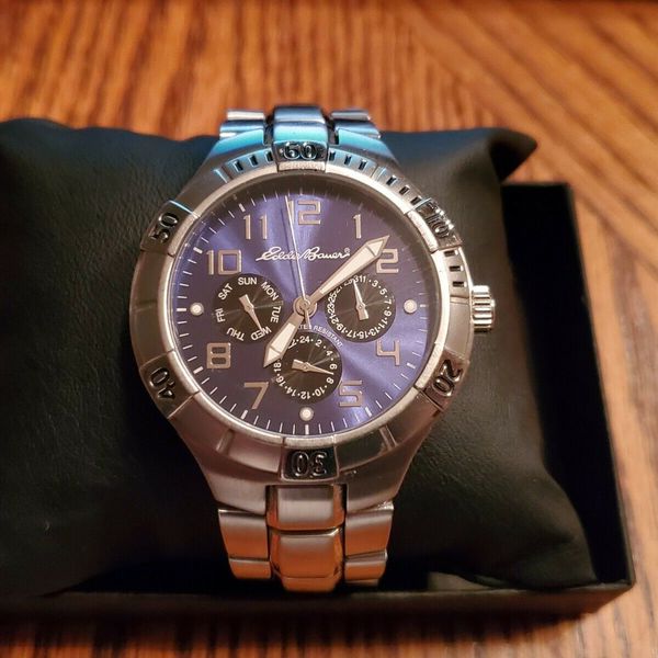 Beautiful Eddie Bauer Chronograph Mens Wristwatch, New Crystal ...