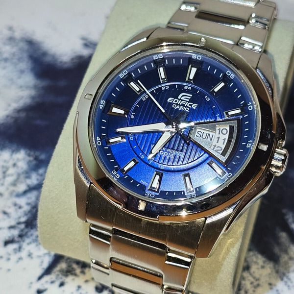 Casio Ediface EF-129 Watch (Blue) | WatchCharts Marketplace