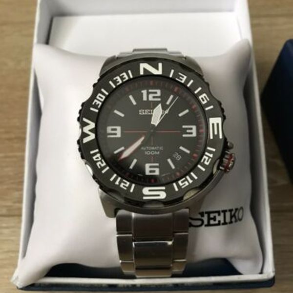 Seiko Superior SRP445 Compass Bezel Automatic Field Monster Men Watch ...