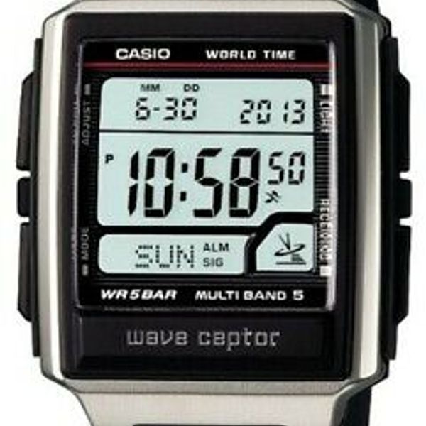 NEW CASIO Watch Wave Septar Radio clock WV-59J-1AJF Black Men's from ...