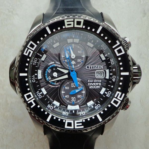 Citizen Eco-Drive Aqualand Divers Watch, Model BJ2XXX/Cal B74X ...