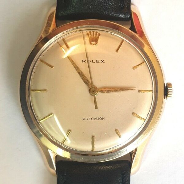 Rolex Precision 9ct Gold Manual Wind Wrist Watch - £1900 | WatchCharts ...