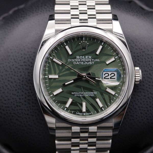 FSOT: Rolex Datejust 36 "Palm Leaf" - 126200 - Palm Green - Steel ...