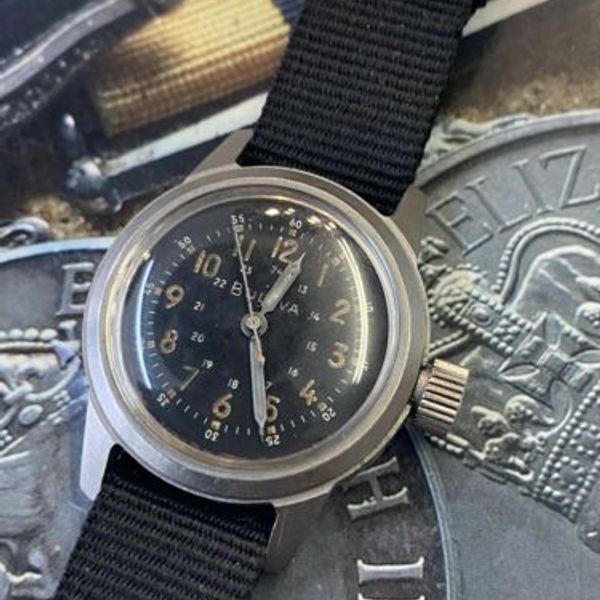 RARE VINTAGE USA US ARMY 1940'S WW11 BULOVA A17a MILITARY WATCH HACK ...