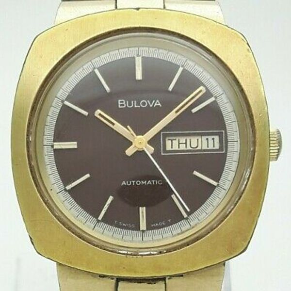 Vintage Bulova Automatic N3 Gold Plated Cal. 11 AOACB Day Date Men's ...