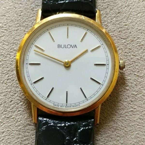 VINTAGE BULOVA ACCUTRON P2 92N29 QUARTZ MENS WATCH - NEEDS NEW BATTERY ...