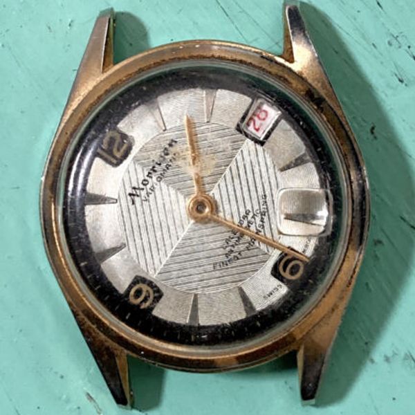 Vintage Swiss Morrison Variomatic Mechanical Mens Watch Calendar Date ...