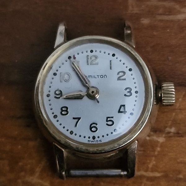 Vintage Hamilton Wind Up Ladies Watch 10k Gold Filled Swiss Made ...
