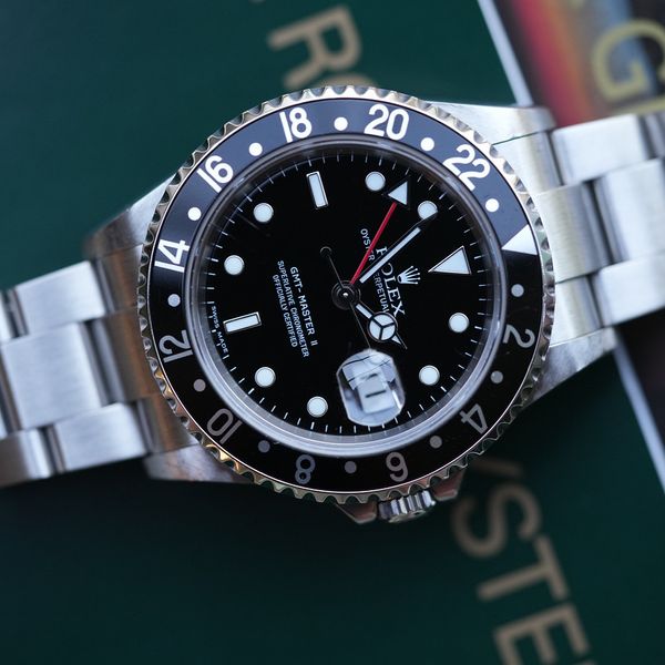 FS: Rolex GMT Master II 16710 Black "stick dial" | WatchCharts Marketplace