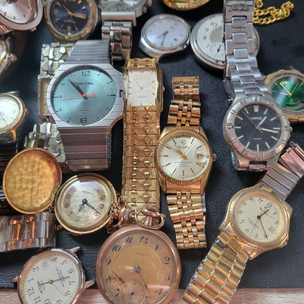 Vintage Watch Lot Seiko Elgin Old Pocket Watches & More | WatchCharts ...