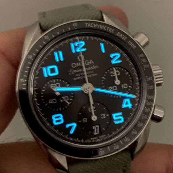 Omega Speedmaster. 38mm. Gorgeous lume. Ceramic bezel. | WatchCharts ...