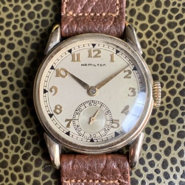 1947 Hamilton "Endicott" 987A 10K Gold Filled Arabic Numerals ...