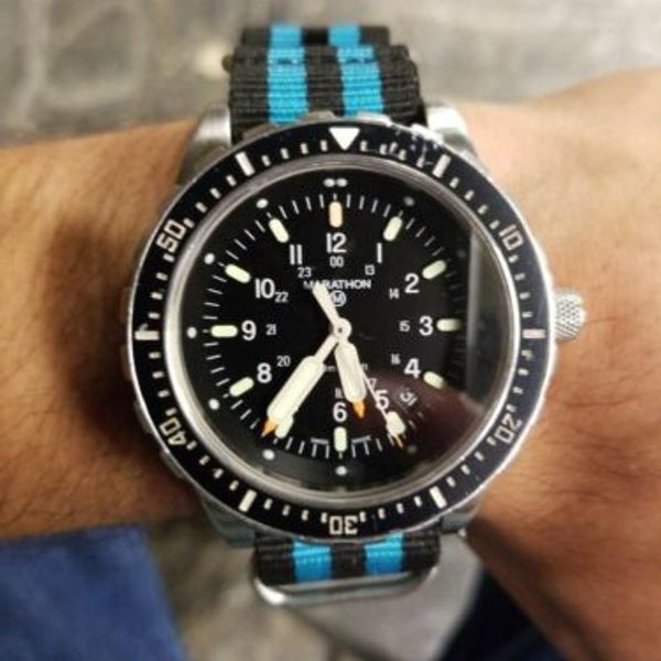 Marathon WW194018 JSAR Swiss Jumbo Diver's Watch - Pre-owned ...