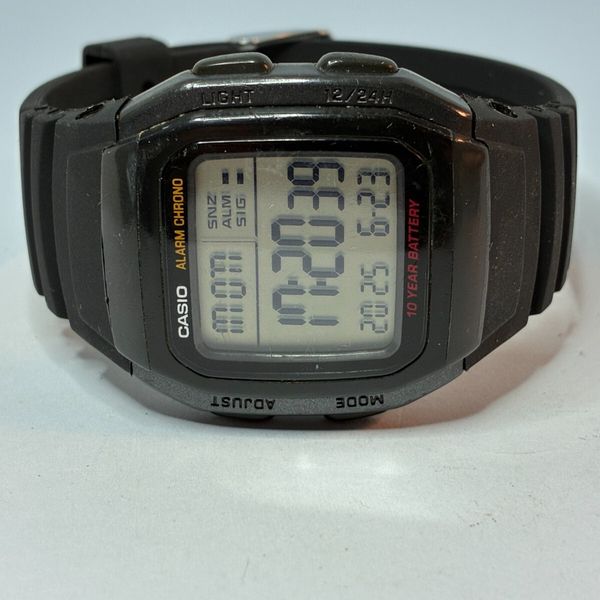 Working Men's Black Casio W-96H Watch DQ | WatchCharts Marketplace
