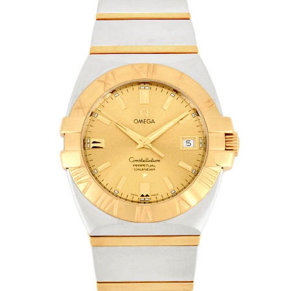 Omega OMEGA Constellation Double Eagle 38MM Perpetual Calendar SS × YG ...