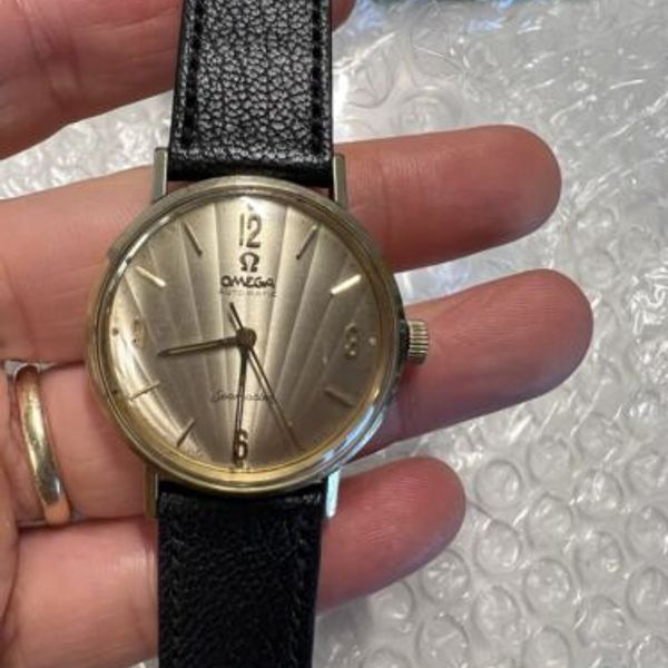Vintage Rare Omega Automatic Seamaster Scalloped Dial Gold Plated ...