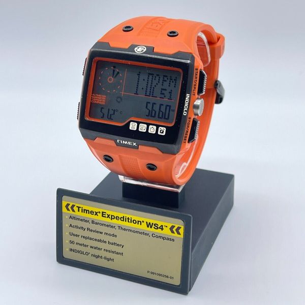 Timex Expedition WS4 Digital Watch Altimeter Compass Barometer Battery ...