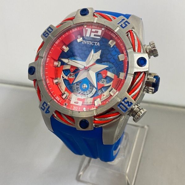 Invicta Limited Edition Marvel Captain America Watch, 1960/4000, 52mm ...