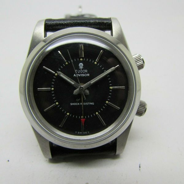 VINTAGE ROLEX TUDOR 7926 ADVISOR ALARM SMALL ROSE MEN WATCH ...