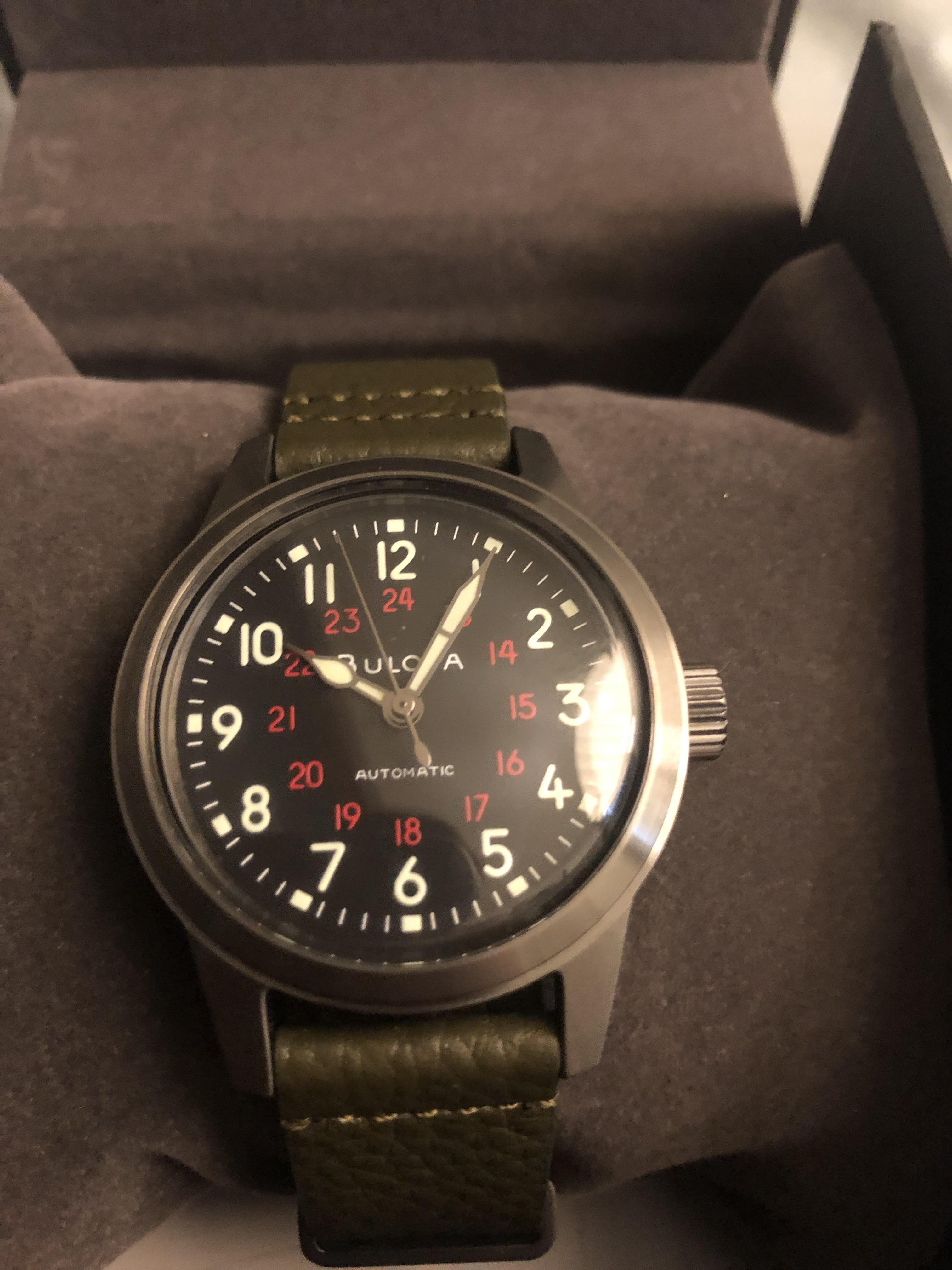 [WTS] Bulova Automatic Hack Watch - 98A255 - Like New - $210 | WatchCharts