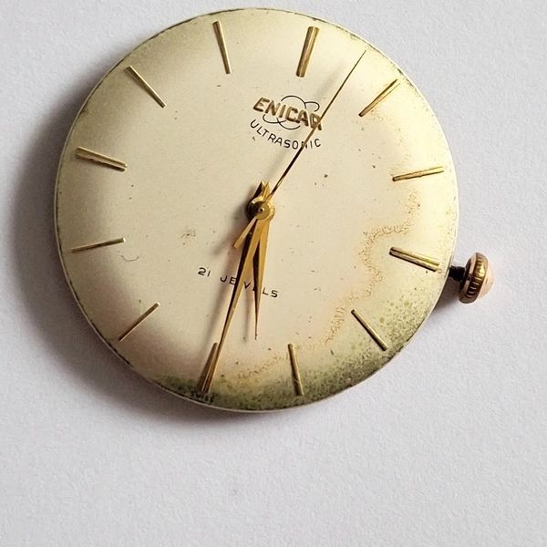 Enicar movement calibre AR 1010 for parts/restoration. | WatchCharts ...