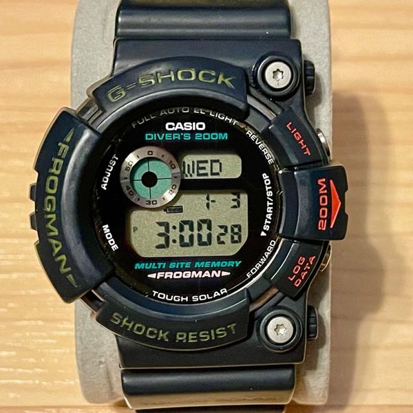 Casio G-Shock GW-200-2 NAVY BLUE Final Frogman GW200 Tough Solar Digital Watch | WatchCharts ...