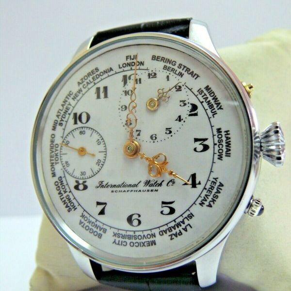 IWC Schaffhausen World Time Marriage Oversized wristwatch, 15 Jew ...