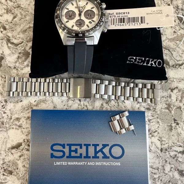 Seiko Prospex White Men's Watch - SSC813 | WatchCharts Marketplace