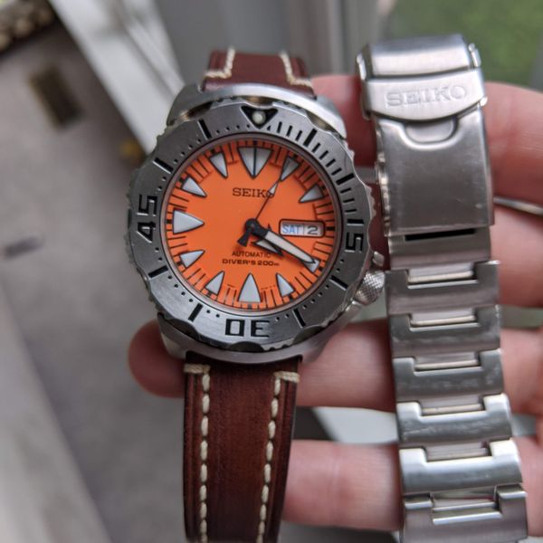 [WTS] Seiko Alpinist (SARB017) + Strapcode Bracelet & Gen2 Orange ...