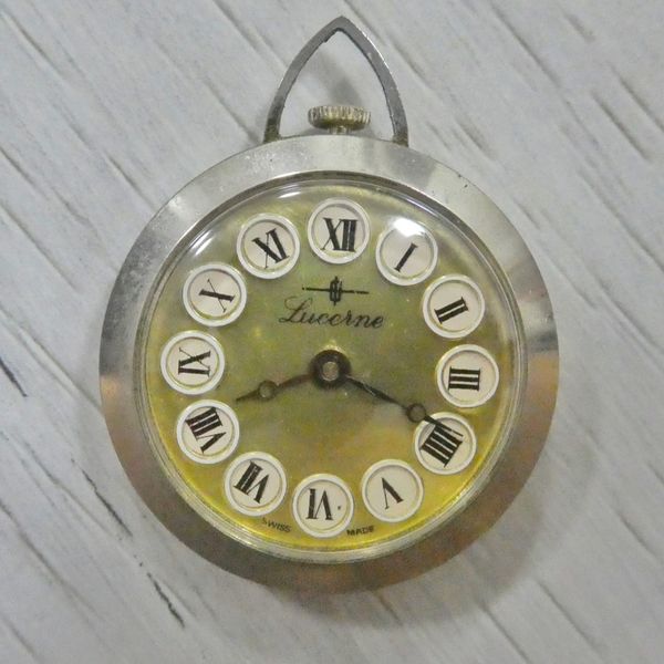 Lucerne Swiss Made Vintage Mechanical Manual Winding Pendant Pocket Watch | WatchCharts Marketplace