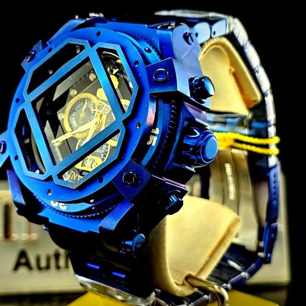 Invicta Men's Pro Diver Blue Dial Chronograph Open Case Swiss Quartz ...