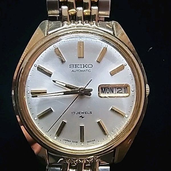 Vintage Seiko 7006-8007 Man's 17 Jewels Wrist Watch | WatchCharts Marketplace