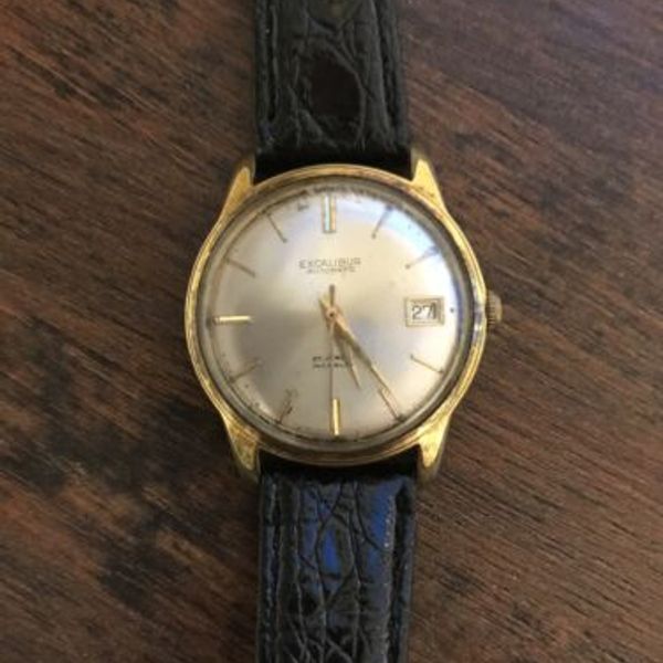 Vintage Excalibur 25 Jewels Incabloc Automatic Gents Wrist Watch ...