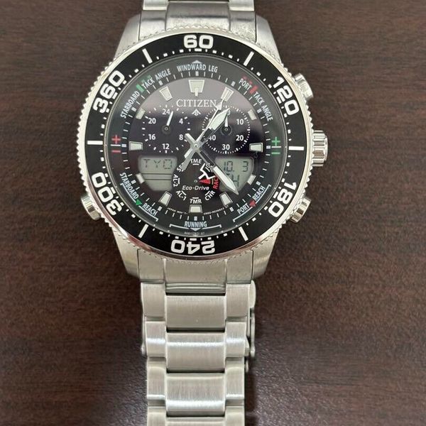 CITIZEN PROMASTER MARINE series yacht timer JR4060-88E Analog Rare Used ...