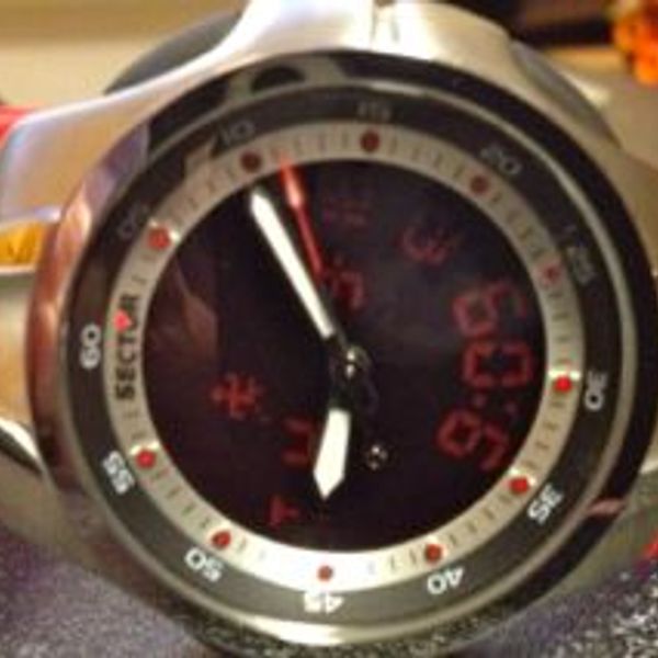 FS: Sector Men's 210-Anadigit Stainless Steel Rubber Strap Watch SOLD ...