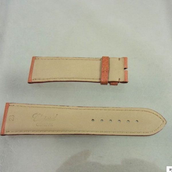 CHOPARD WATCH STRAP REPLACEMENT STRAP LEATHER STRAP 23mm Ostrich ...