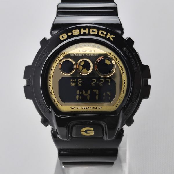 Casio G-Shock DW-6900CB Model 3230 Black Gold Digital Resin Band ...