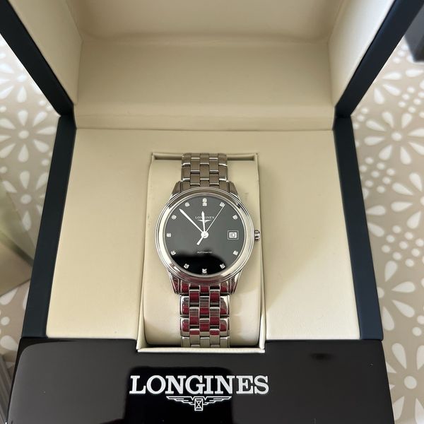 Longines Flagship Diamond Dial L4.974.4.57.6 Automatic Swiss Watch ...